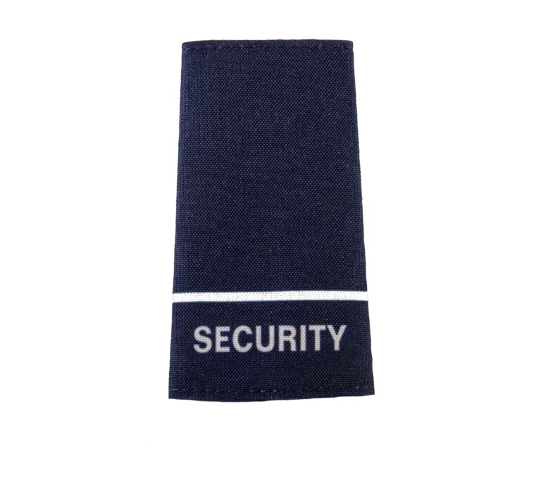Epaulettes with Security in White, 1 Stripe White