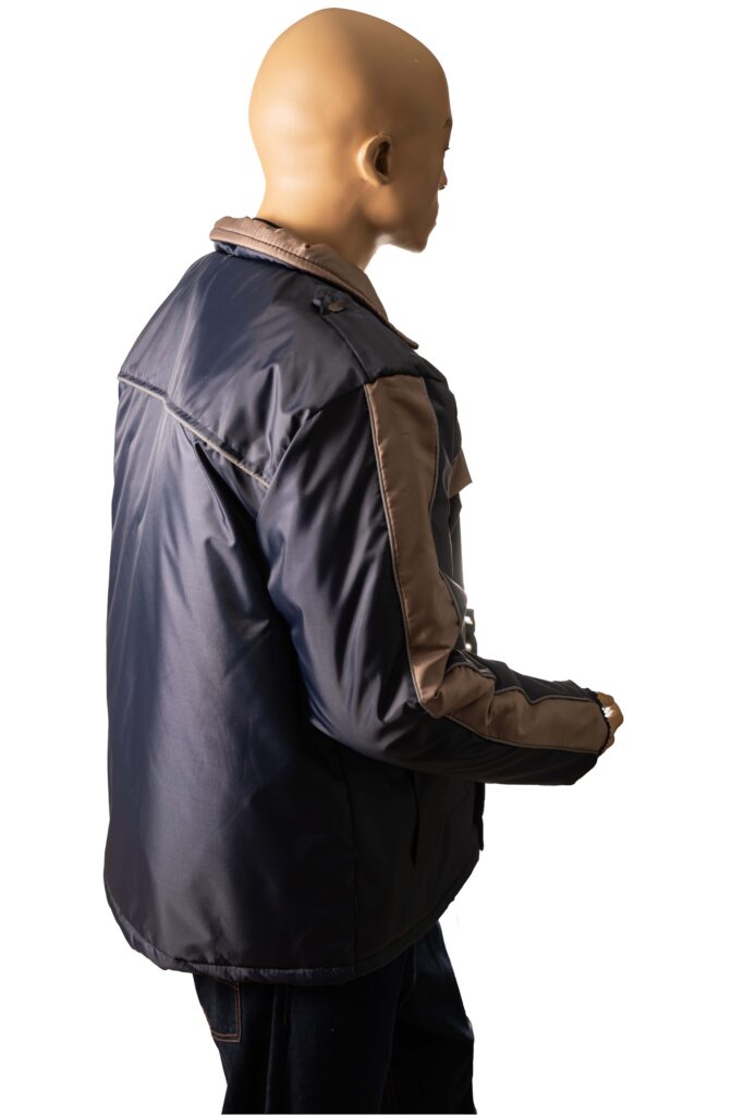 Parka Jacket with Silver Reflective Piping